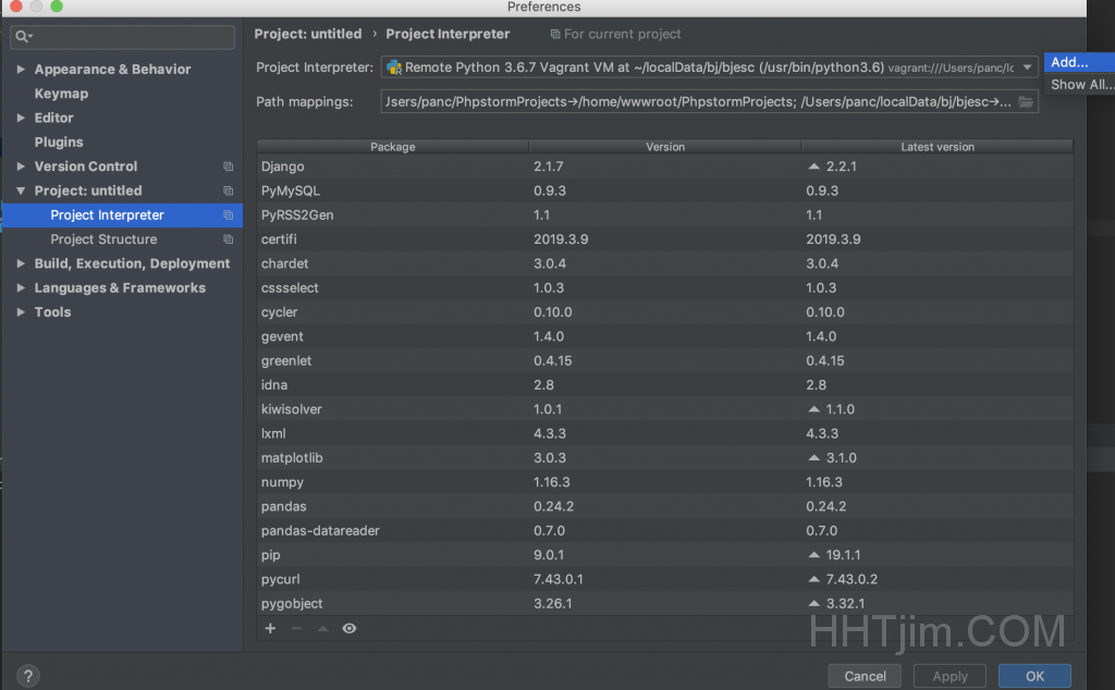 pycharm+pipenv虚拟环境作开发和依赖管理 - Python - pipenv - pycharm - HHTjim'S 部落格
